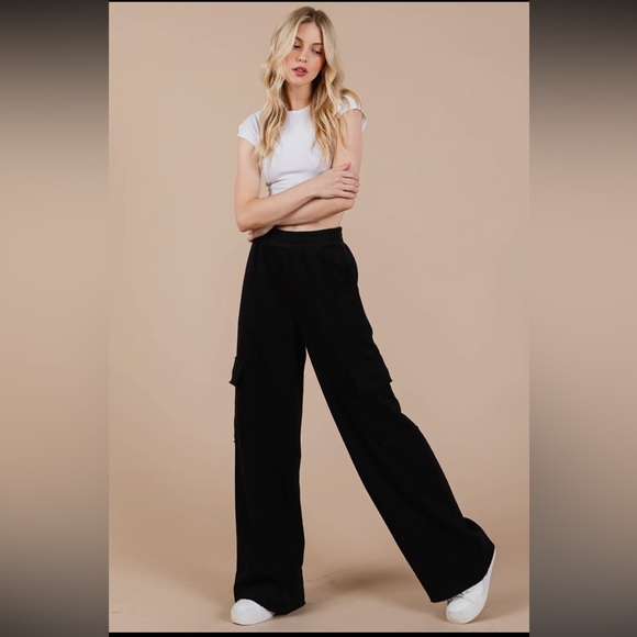 ShopEvelynne | Pants & Jumpsuits | French Terry Cargo Sweats | Poshmark